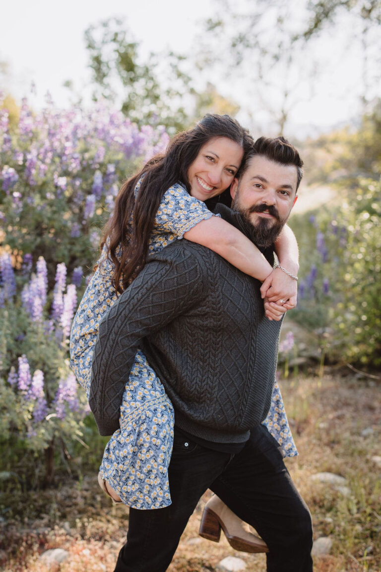 Outdoor Spring Engagement Photos at Winton Park - alyssamichelephoto.net